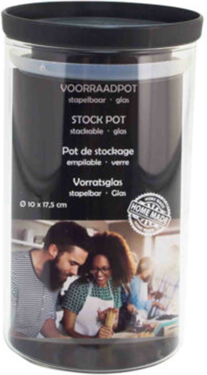 Svenska Living Voorraadpot/weckpot set - 4x stuks - stapelbaar - Glas ...