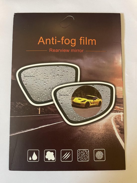 Anti druppel folie sticker voor buitenspiegel - Condens sticker ...