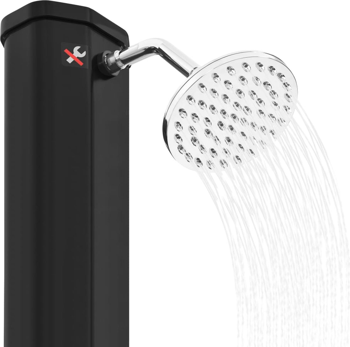 Prolenta Premium - Buitendouche solar met douchekop en kraan 35 L zwart ...