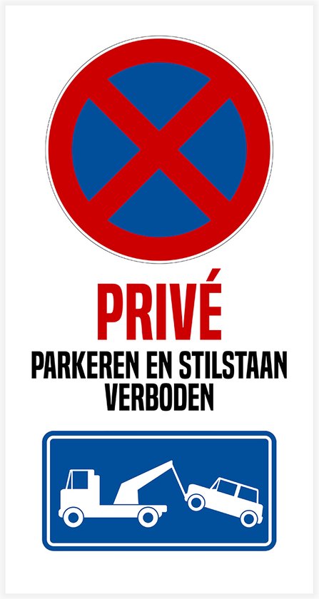 Icône/Signe | "Privé - Stationnement et stationnement interdits" | 20 x ...