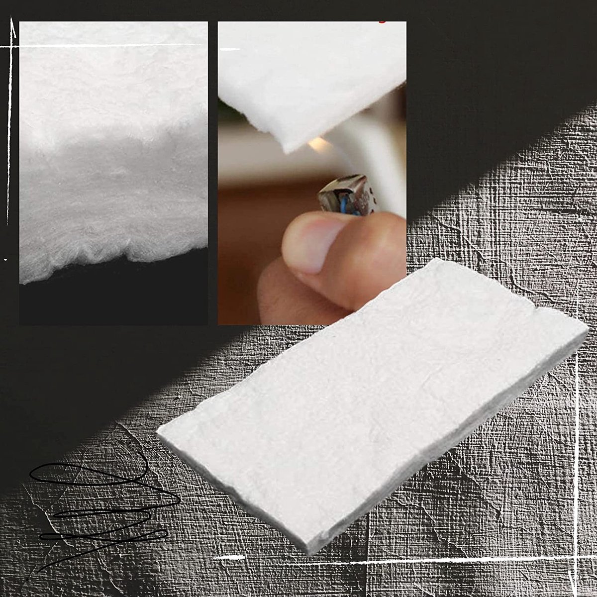 Keramische vezels kachel bio-ethanol keramische wol spons keramische ...