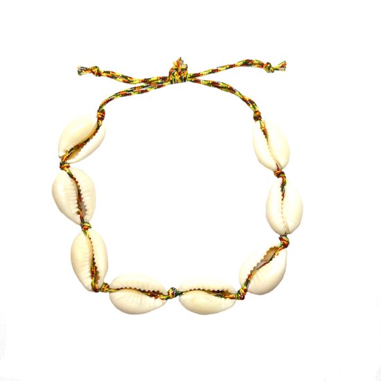 Colourful bracelet with shells | bol