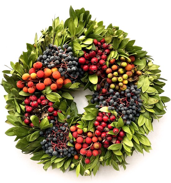 Tuin de Bruijn® - Handgemaakte krans inclusief kranshanger - versie ...