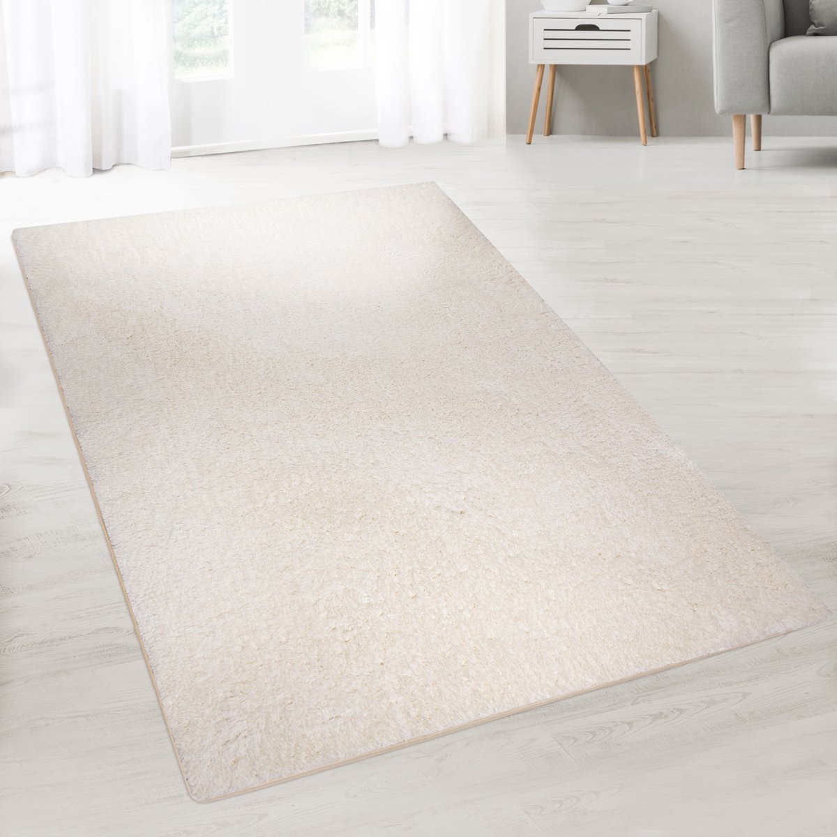 Karat Flokati-Tapijt - Vloerkleed - Elite - Wit - 100 x 400 cm | bol.com