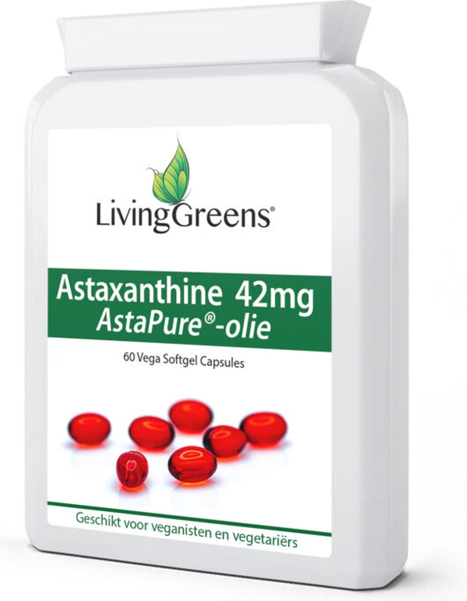 LivingGreens-Astanxanthine 42mg-carotenoïden-astaxantine-astapure ...