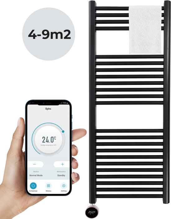 BADKAMER-RADIATOR-ZWART-150CM-WIFI | bol.com