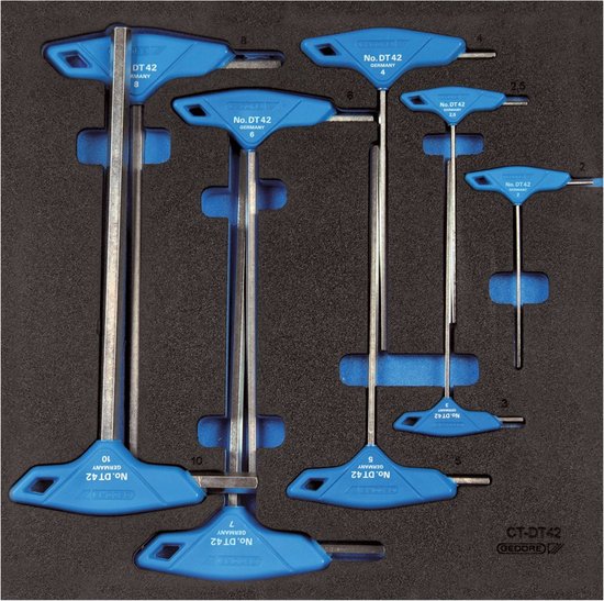 Gedore 1500 CT2-DT 2142 Haakse stiftsleutelset in check-tool module | bol