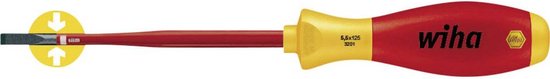 Wiha Schroevendraaier SoftFinish electric slimFix Sleufkop 4.0mm x 100mm - 35390 | bol