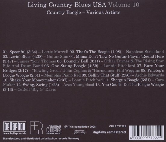 Various Artists - Living Country Blues USA Volume 10 (CD), various ...