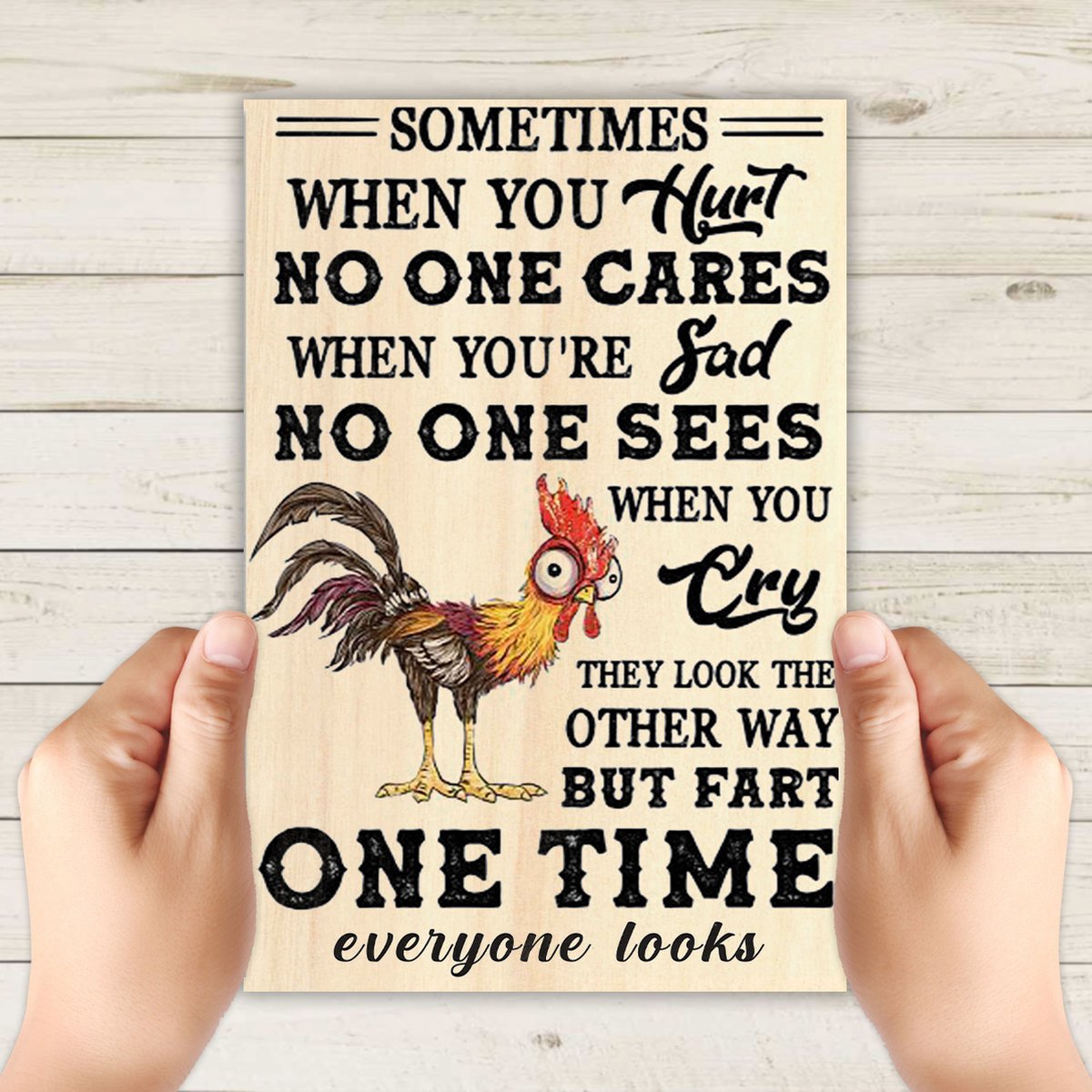 Spreukbord - Fart - Scheet - Hout - Vintage - Grappig - Humor - Bord ...