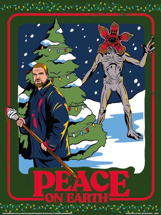 Stranger Things Peace On Earth Art Print 30x40cm | Poster | bol