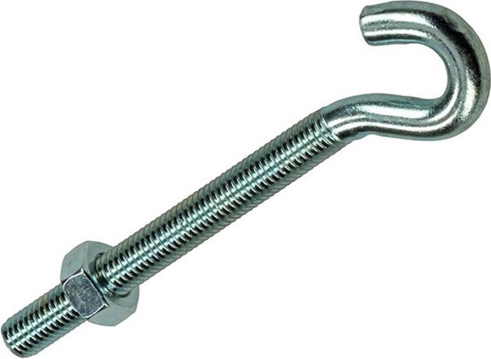 Mack Schroefhaak Met Moer 2 Stuks M8 X 80 Mm | bol.com