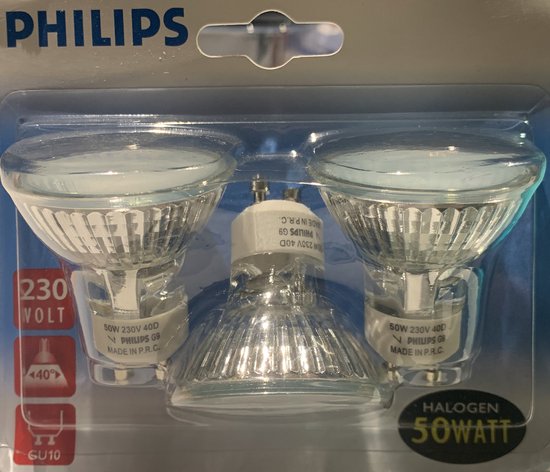 Philips Halogen Spot GU10 230-240V Halogeenspot 872790025047325 | bol.com