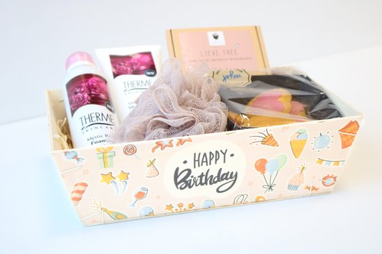 Geschenkverpakking houtenmandje (5 stuks) - Verjaardag 2 3KG -... | bol