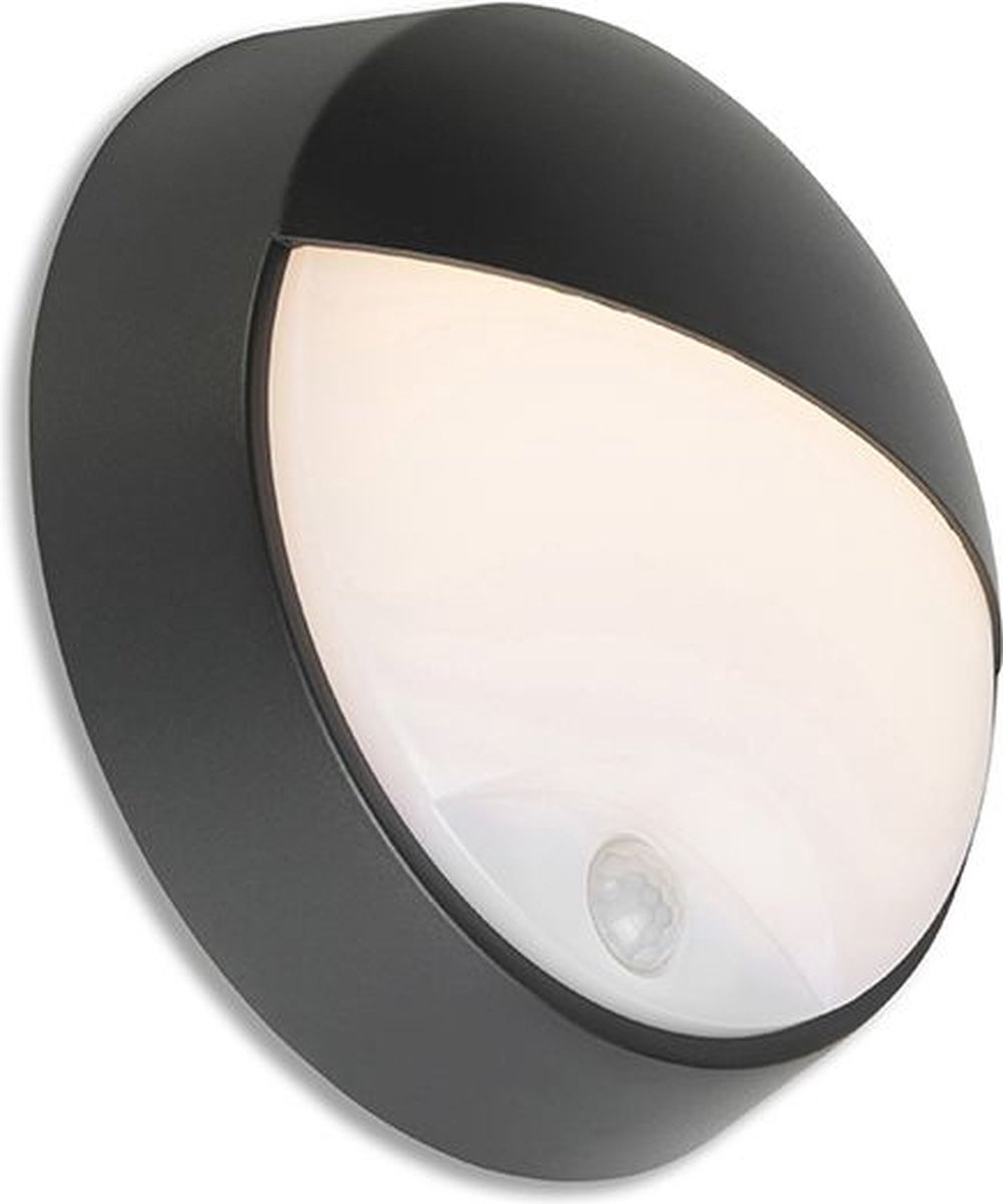 Lumière Wandlamp buiten met sensor Amarante Zwart - buitenlamp met ...