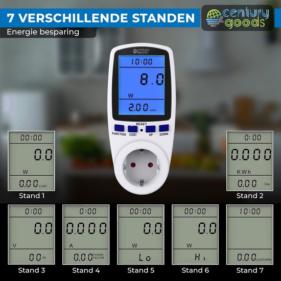 Energiemeter verbruiksmeter BE - Energieverbruiksmeter - Stroommeter ...