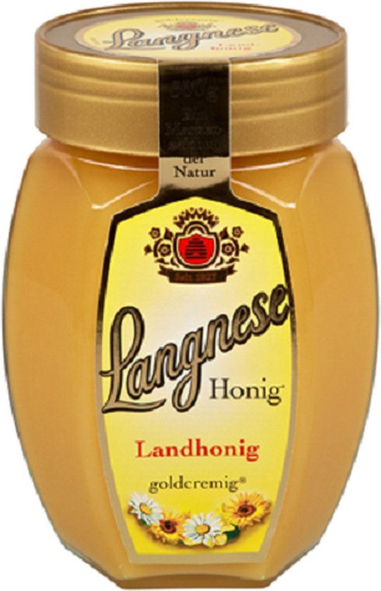Langnese landhoning goud romig - pot van 500 g | bol.com