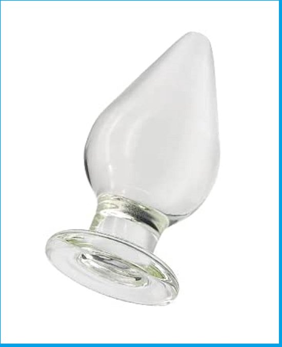Buttplug XXL kristalglas- anaalplug- grote anale dildo - Ø 75mm - helder glazen dildo-... | bol