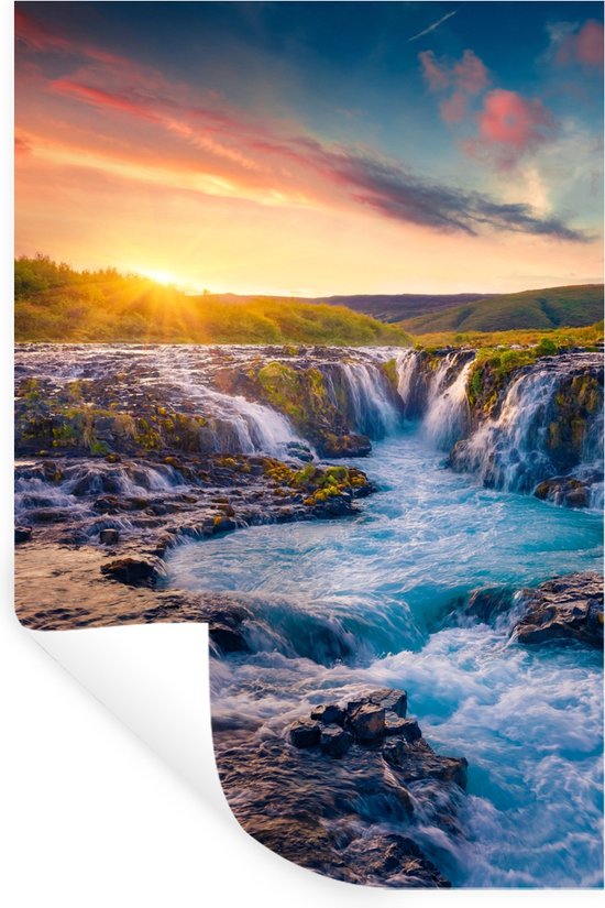 Stickers muraux - Sticker Feuille - Cascade - Plantes - Mousse ...