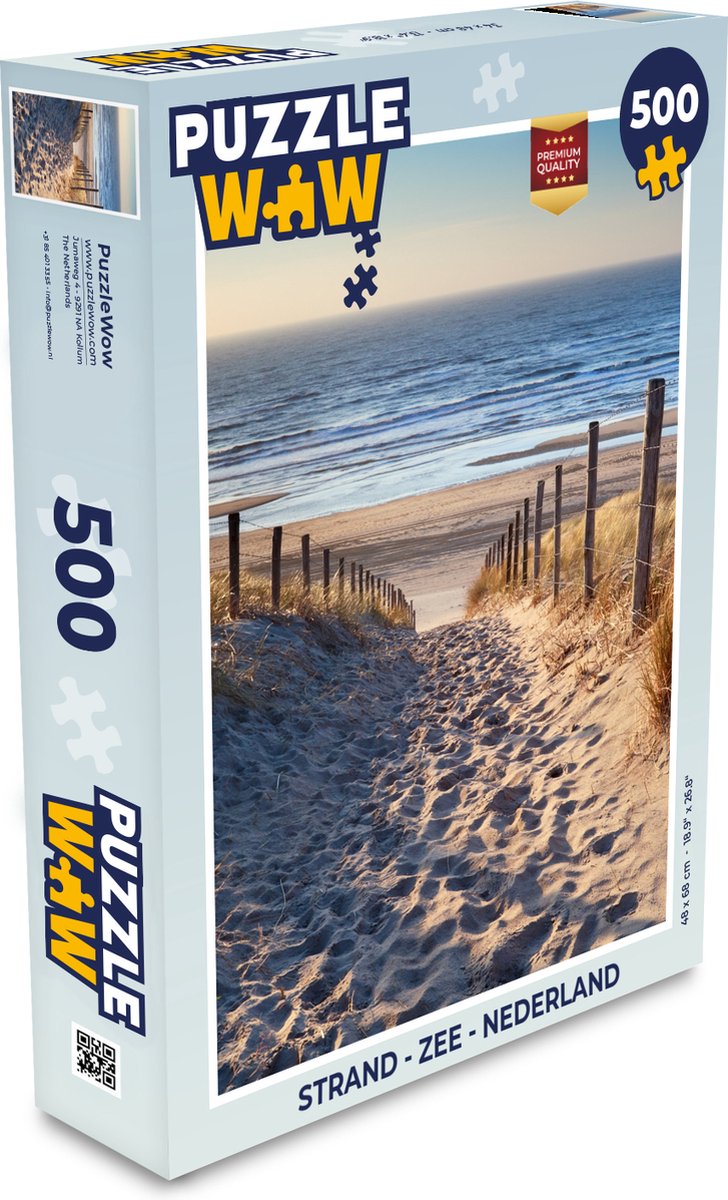Puzzel Strand - Zee - Nederland - Duinen - Zon - Legpuzzel - Puzzel 500 ...