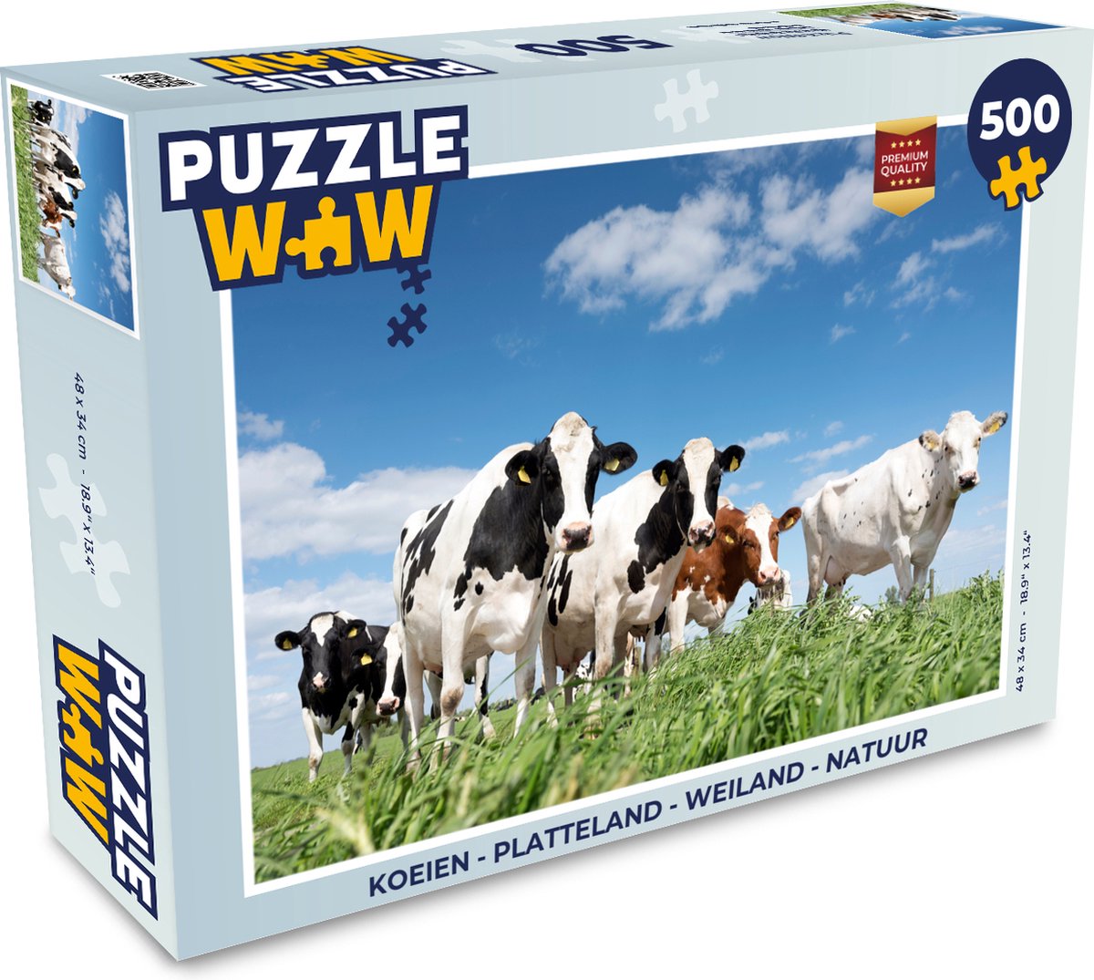 Puzzel Koeien - Platteland - Weiland - Natuur - Dieren - Legpuzzel ...