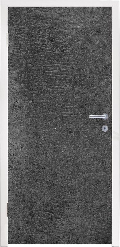 Deursticker Structuur - Beton - Grijs - Industrieel - Rustiek - 75x205 ...