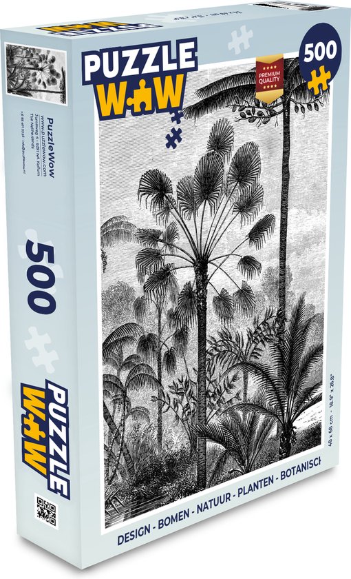 Puzzel Design - Bomen - Natuur - Planten - Botanisch - Legpuzzel ...