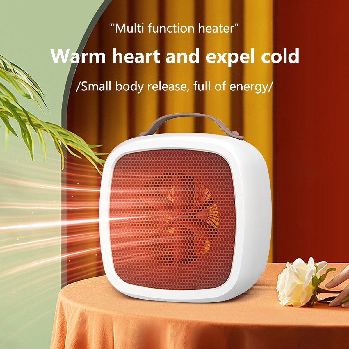 Elektrische kachel - Mini Heater - Elektrische Kachel Duurzaam - Kleine ...