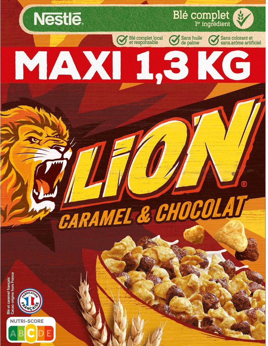 Nestle Lion Kellogs - Maxi 1,3 kg - caramel & chocolat | bol.com