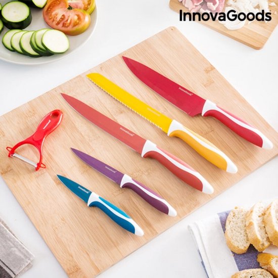 INNOVAGOODS - MESSENSET - KERAMISCHE MESSENSET - GEKLEURD - MET GRATIS ...