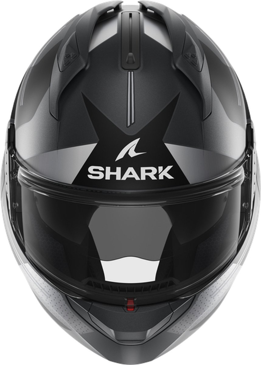 Shark Evo Gt Tekline Mat Antraciet Chrom Zilver AUS Systeemhelm L | bol.com