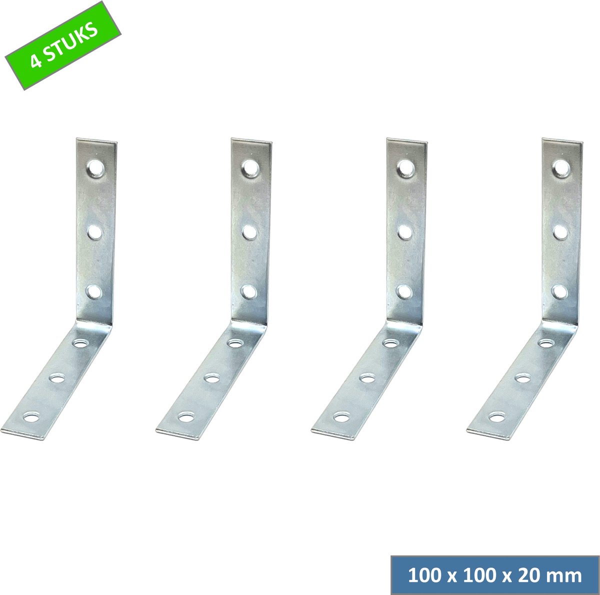 TQ4U drempelhoek / verbindingshoek - 100 x 100 x 20 mm - 2 mm dik ...