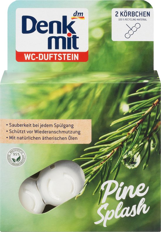 Denkmit Toiletreiniger Pine Splash, 2 stuks | bol.com
