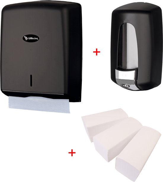WillieJan handen wassen bundel 7003 - Zwart – Zeepdispenser ...