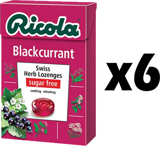 RICOLA Blackcurrant Lozenges - Sugar Free | bol.com