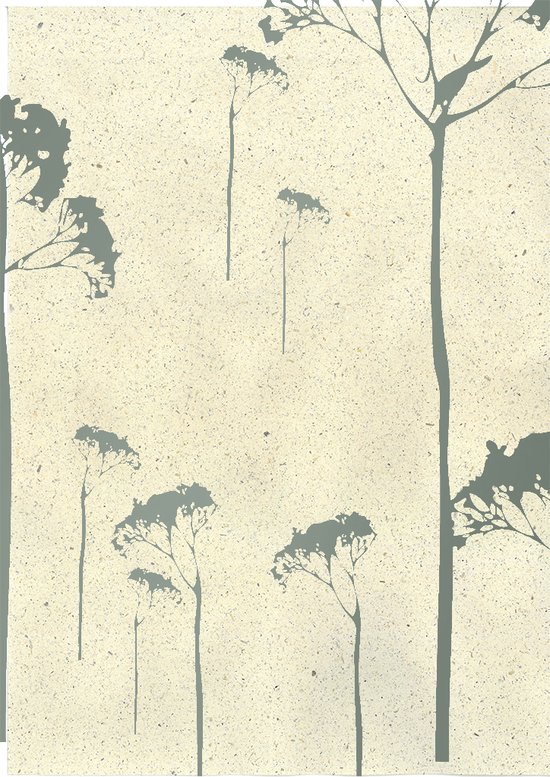 Inpakpapier graspapier bomen groen- Breedte 70 cm - m lang - Breedte 70 ...