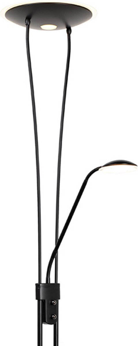 Tokio Uplighter + leesarm zwart LED 2700k dimbaar - Modern - Lampidee ...