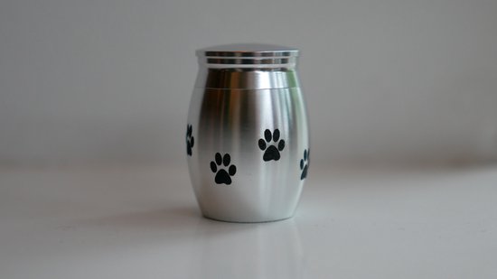 Mini urn - Zilver - Met pootjes - Urn hond - Urn kat - Urn voor as ...