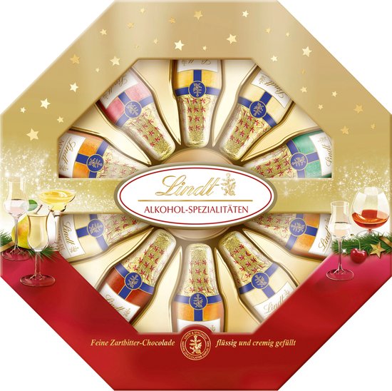 Lindt alcoholspecialiteiten cassette 220g | bol