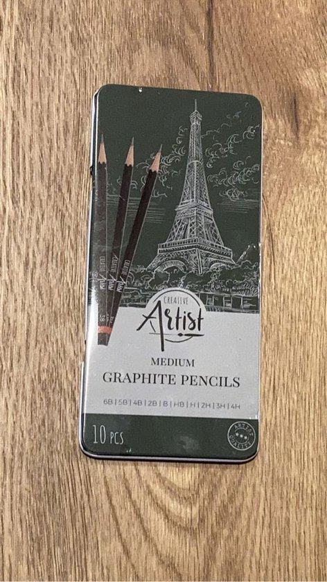 Schetspotloden & Tekenpotloden Set - 10 stuks - Teken Grafiet-Potloden ...