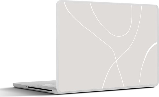 Laptop sticker - 14 inch - Line art - Abstract - Pastel - 32x5x23x5cm ...