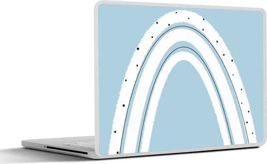 Laptop sticker - 14 inch - Regenboog - Abstract - Pastel - 32x5x23x5cm ...