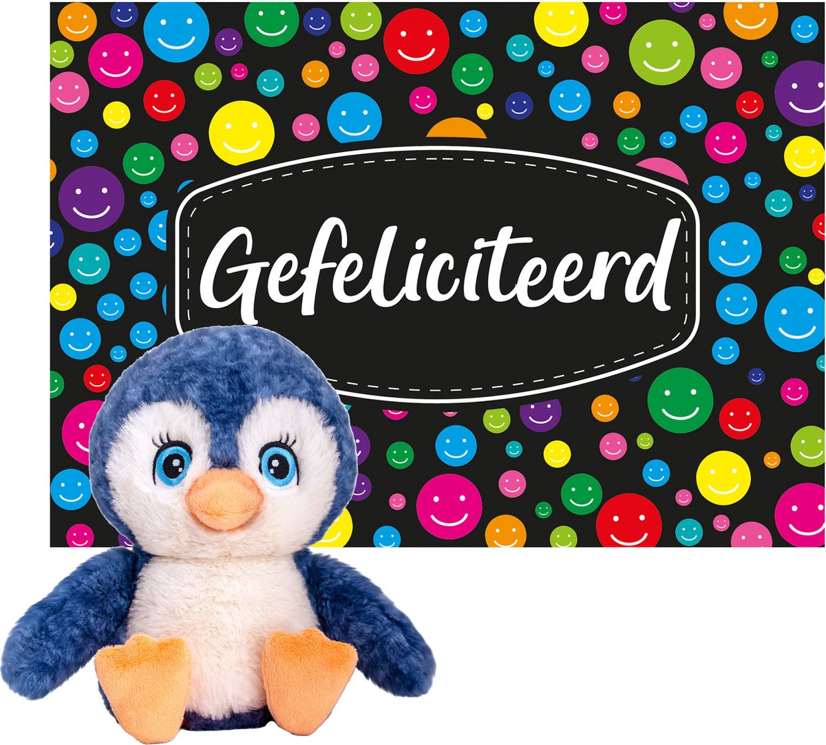 Keel toys - Cadeaukaart A5 Gefeliciteerd met superzacht knuffeldier ...