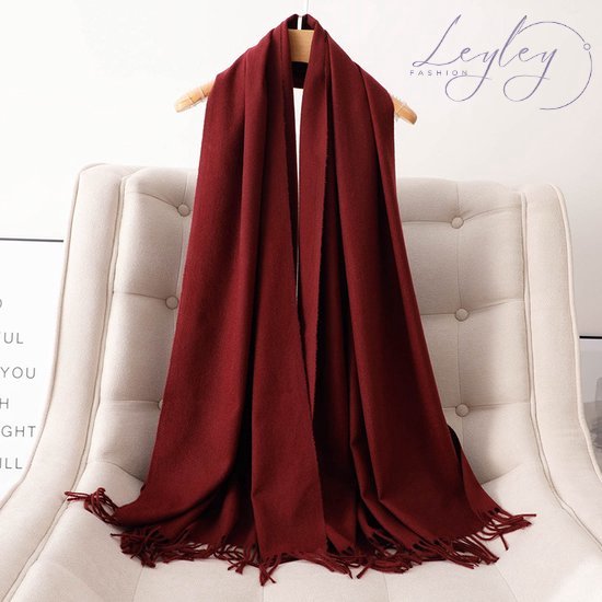 Kwaliteit Warm Zachte Sjaal Rood - Red Scarf - Shawl - Herfst en Winter ...