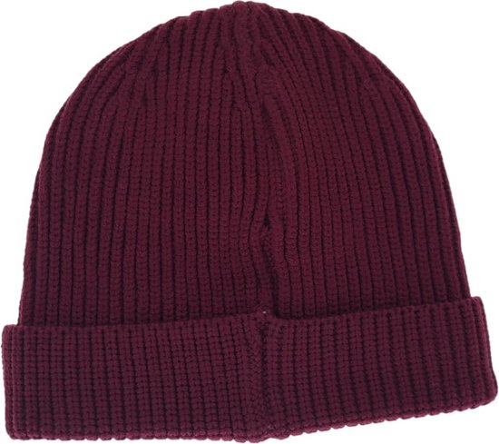 Freebellion Fisherman Beanie - Muts - Kort - Bordeaux Rood - Wol | bol.com