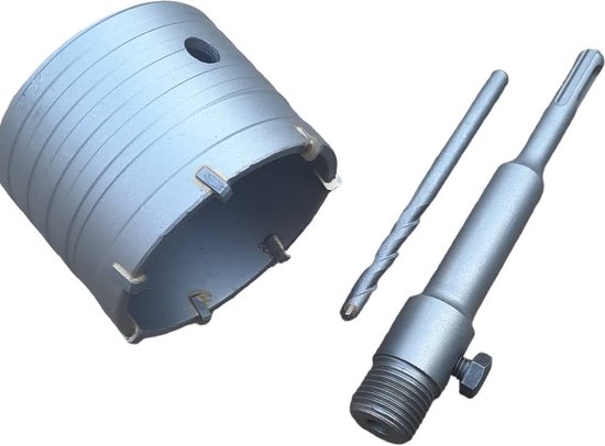 SDS-PLUS dia Ø 80mm Industriële dozenboor - Kroonboor - Doosboor set ...