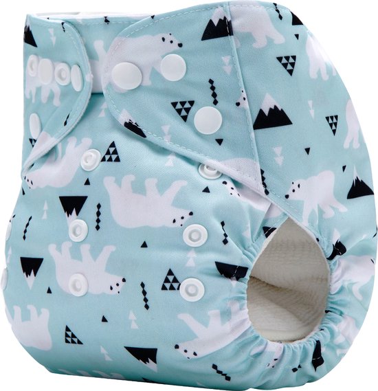 Duurzame luiers - Wasbare luier met inlegger - Herbruikbare luier ...
