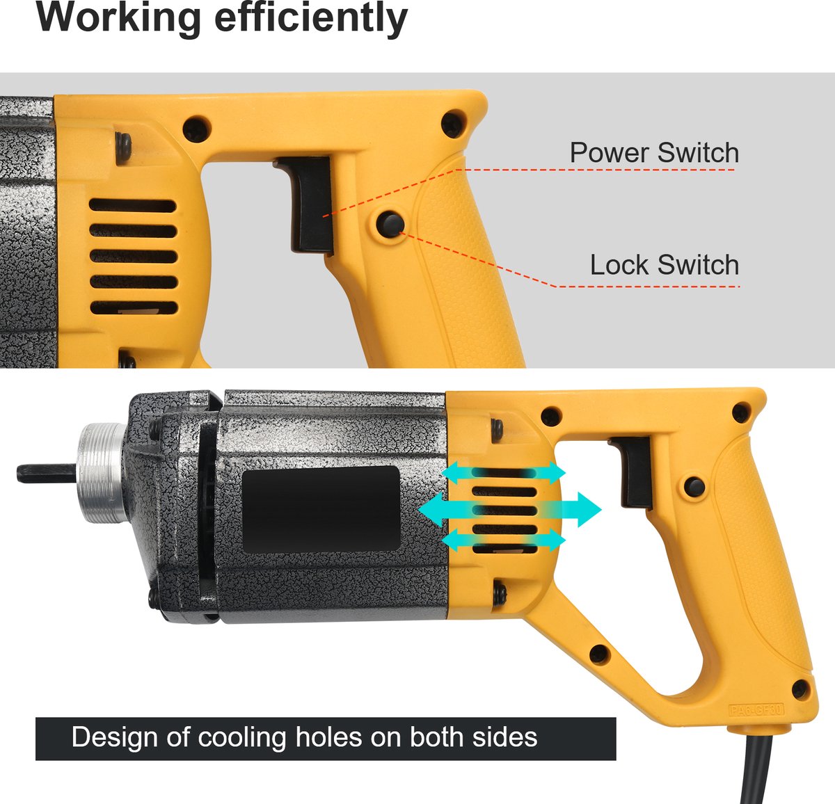 Betonmixer Betonvibrator 1000W vibrerende bouwmachines betonmengaar ...