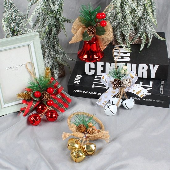 Kerstbel accessoires hanger gouden bel | bol