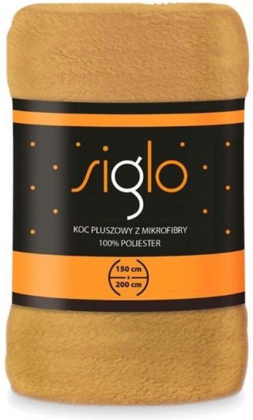 Fleece deken 220 x 200 cm (Geel) (polyester) | bol